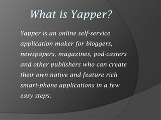 Yapper Application | PPTX