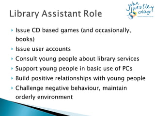 YAPping in the library: the Youth Access Programme at the Bridge | PPT