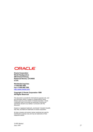 Yapp methodology anjo-kolk | PDF