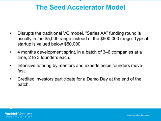 YouNet Ventures - Vietnam's pioneer seed accelerator | PPT