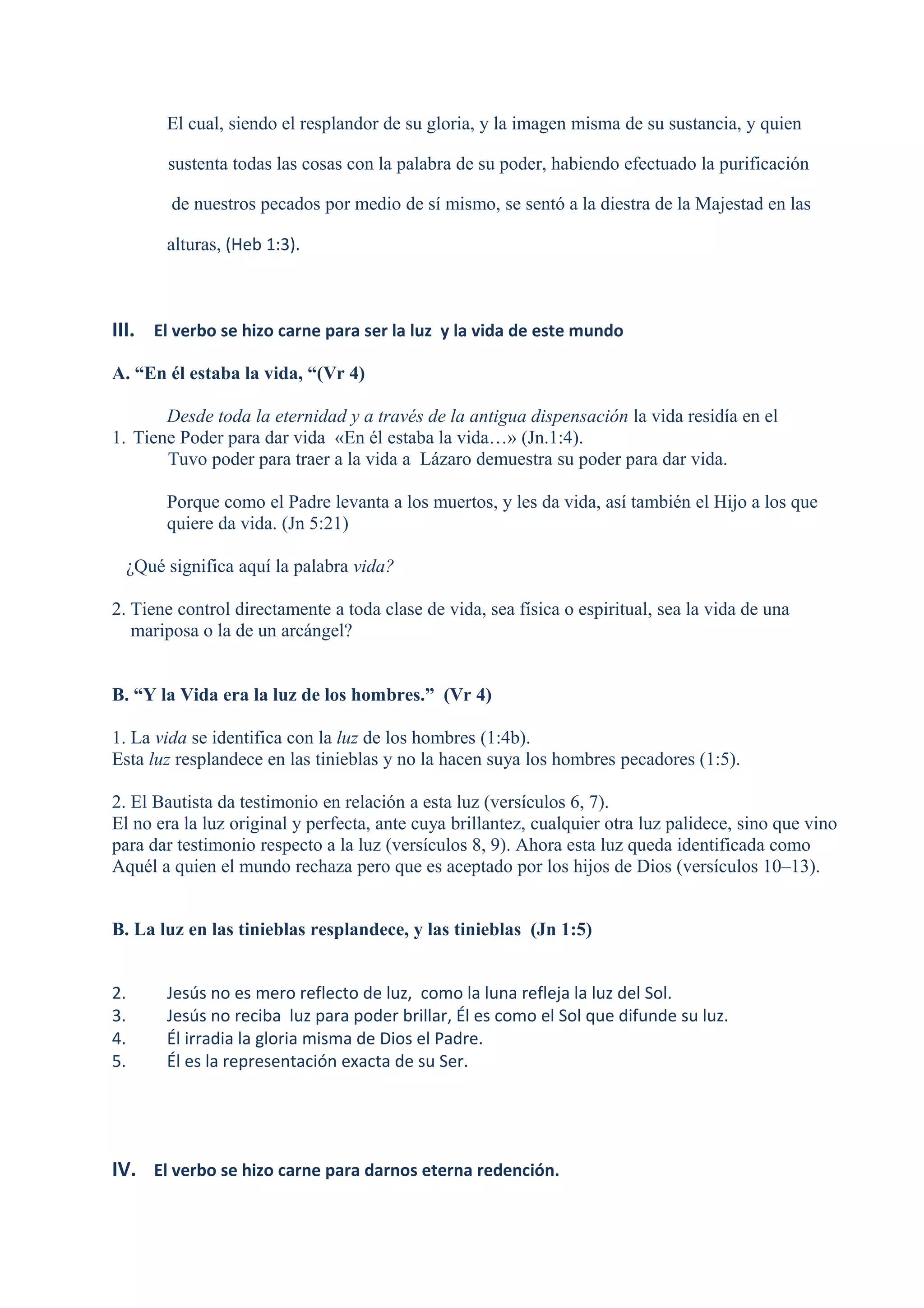 Y aquel verbo se hizo carne 1 | DOC
