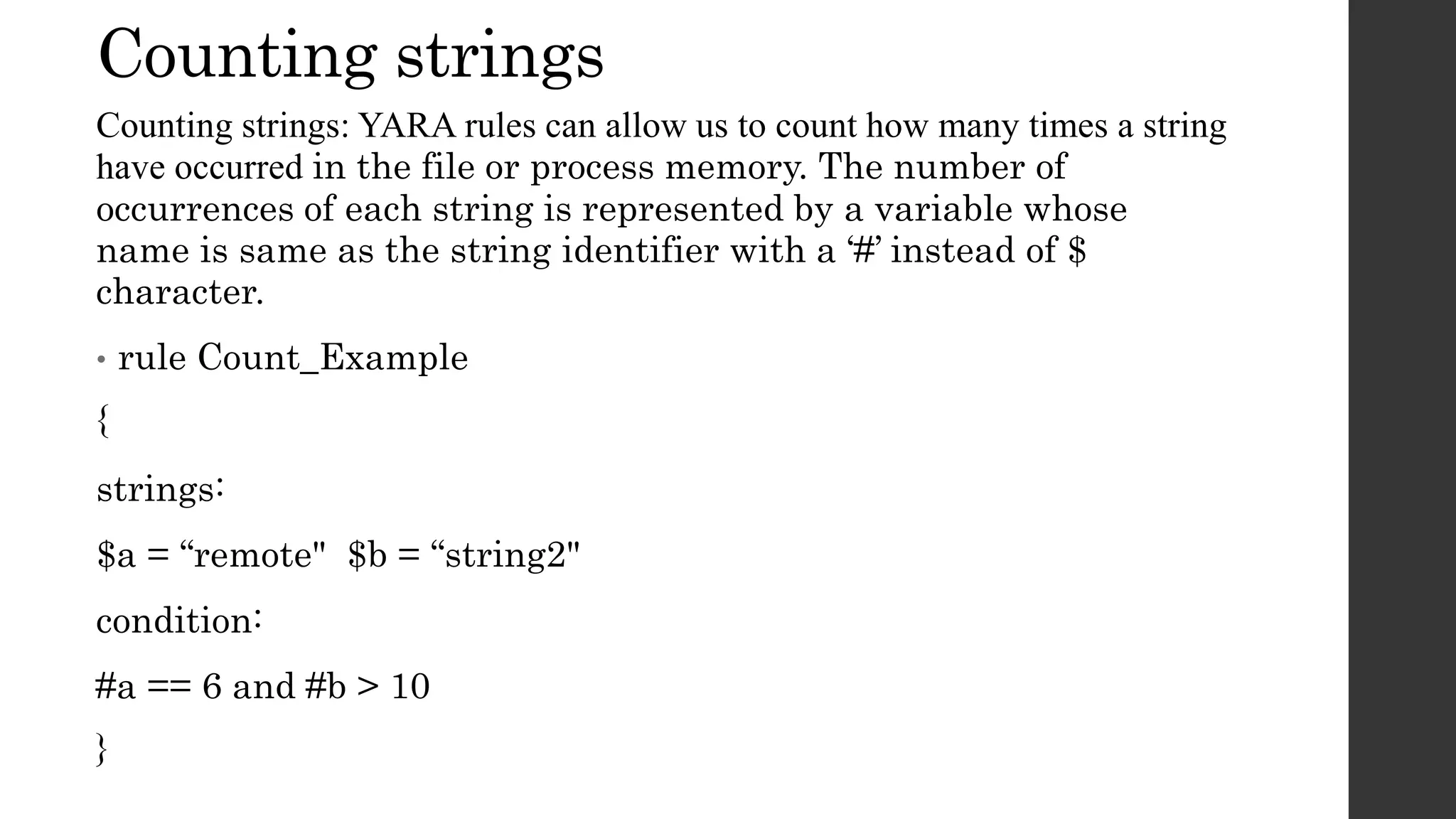 Introduction to YARA rules | PDF
