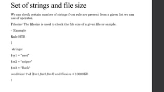 Introduction to YARA rules | PDF