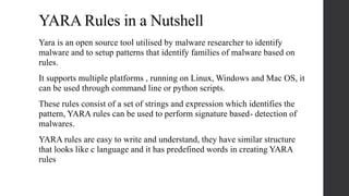 Introduction to YARA rules | PDF