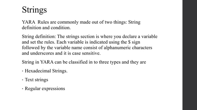 Introduction to YARA rules | PDF