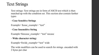 Introduction to YARA rules | PDF
