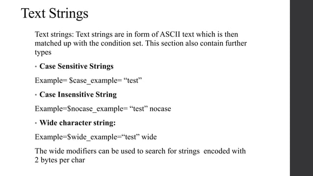 Introduction to YARA rules | PDF