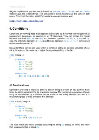 Yara user's manual 1.6 | PDF
