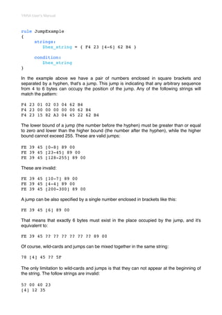 Yara user's manual 1.6 | PDF