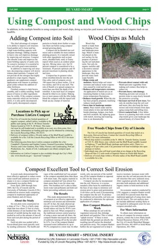 Be Yard Smart: A Guide to Environmental Gardening - University of ...