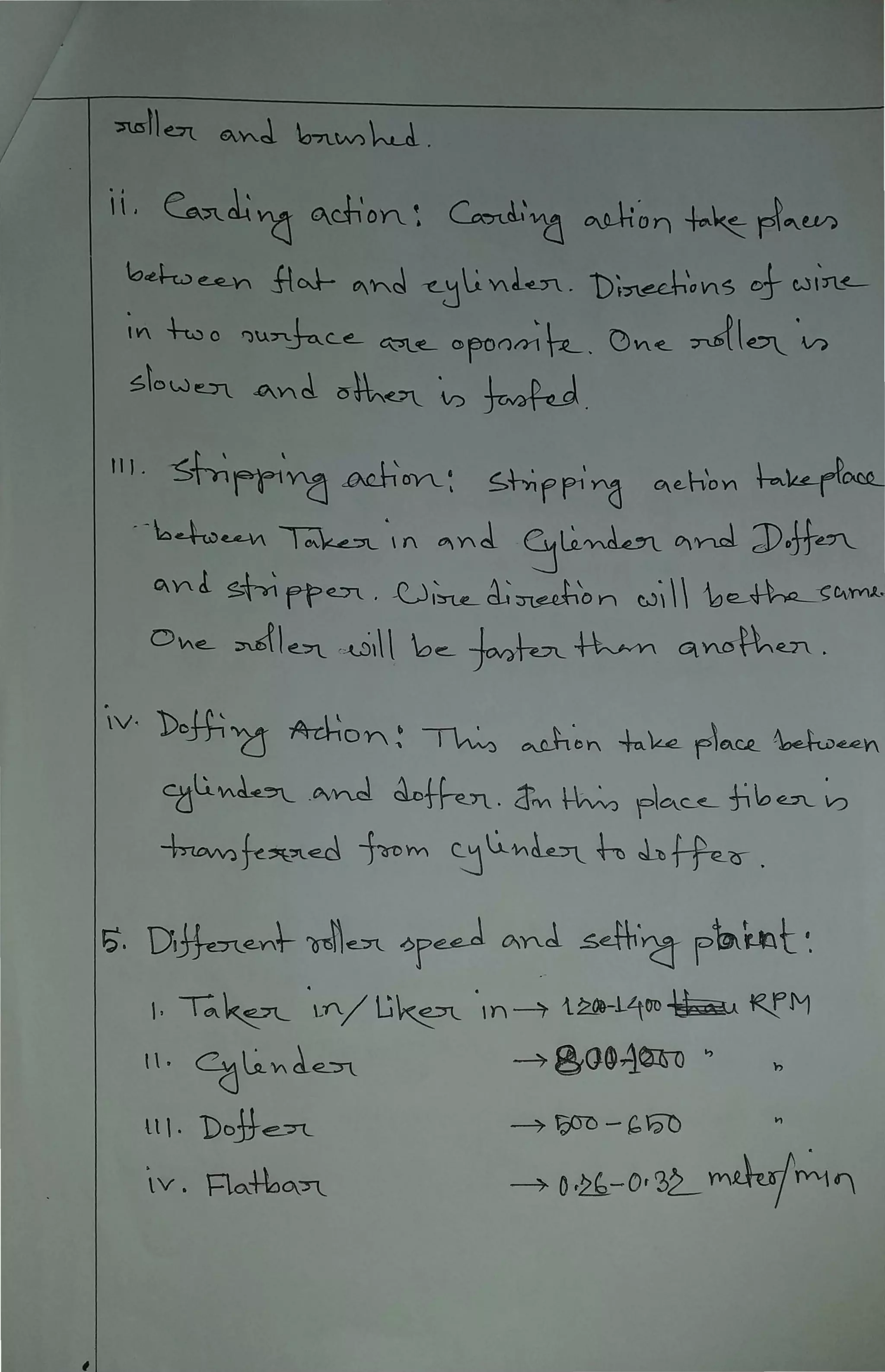 Yarn 2/1- To study the material passage diagram of the carding machine ...