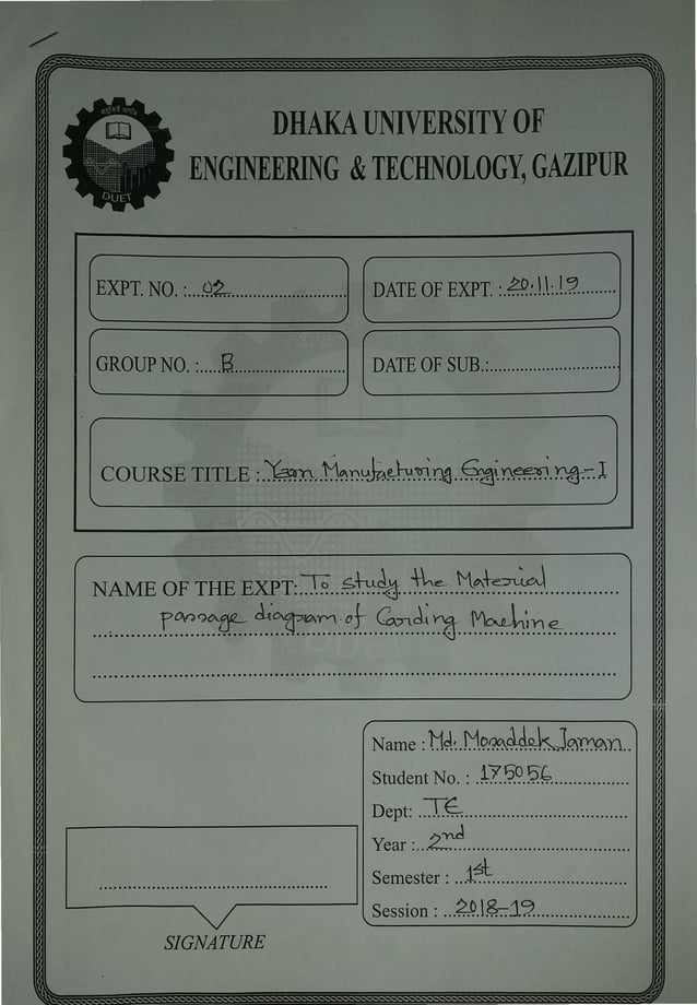 Yarn 2/1- To study the material passage diagram of the carding machine ...