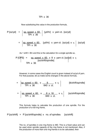 Yarn calculations-130804183138-phpapp02 | PDF