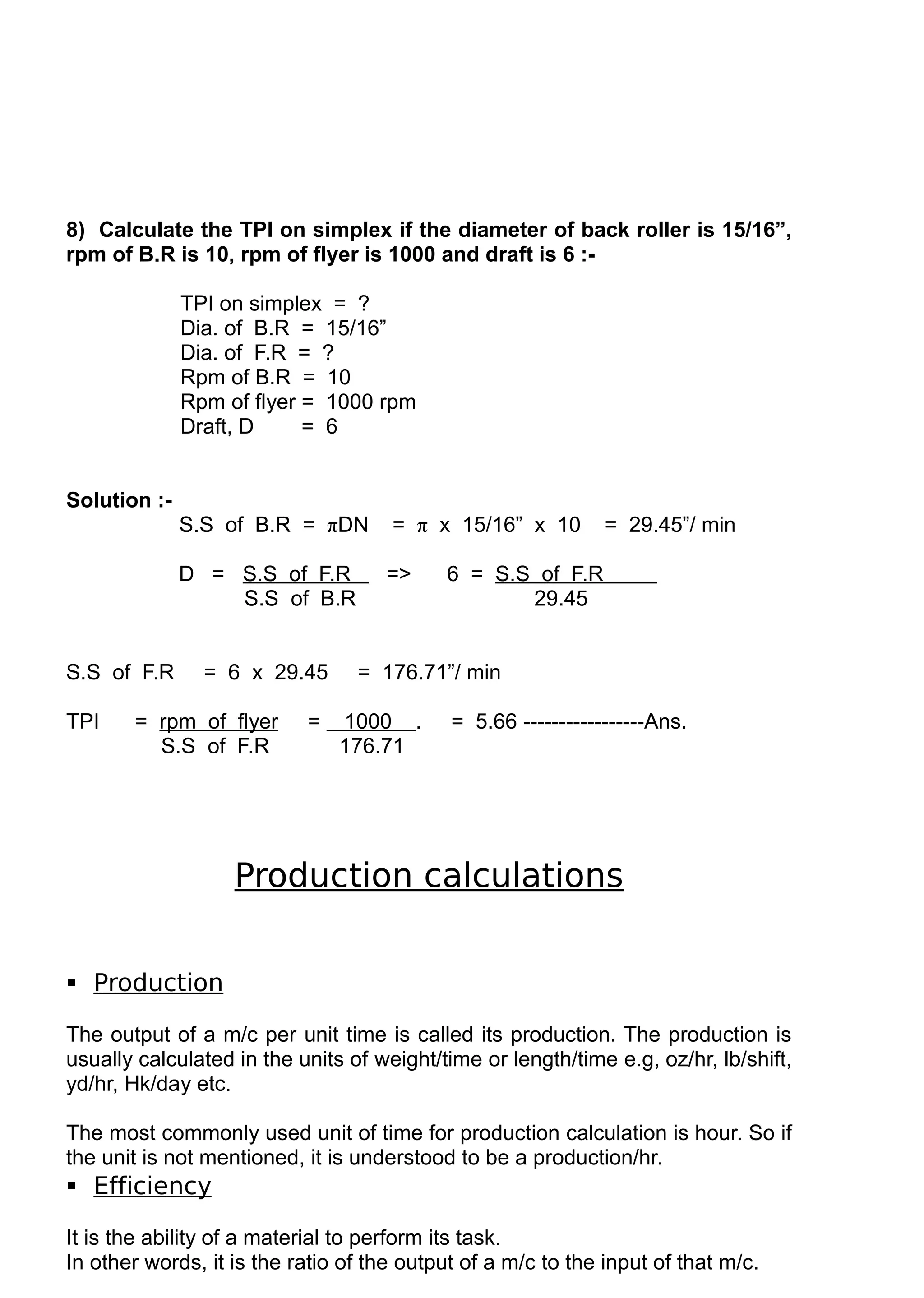 Yarn calculations By Samrat Dewan | PDF