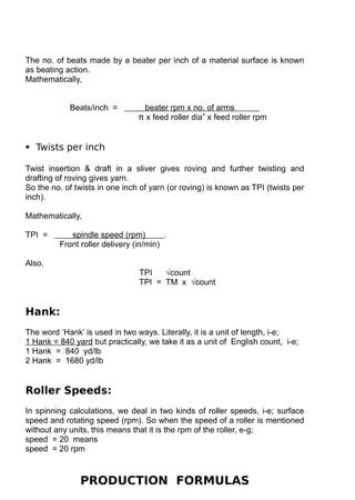Yarn calculations By Samrat Dewan | PDF