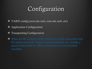 Building Applications on YARN | PPT