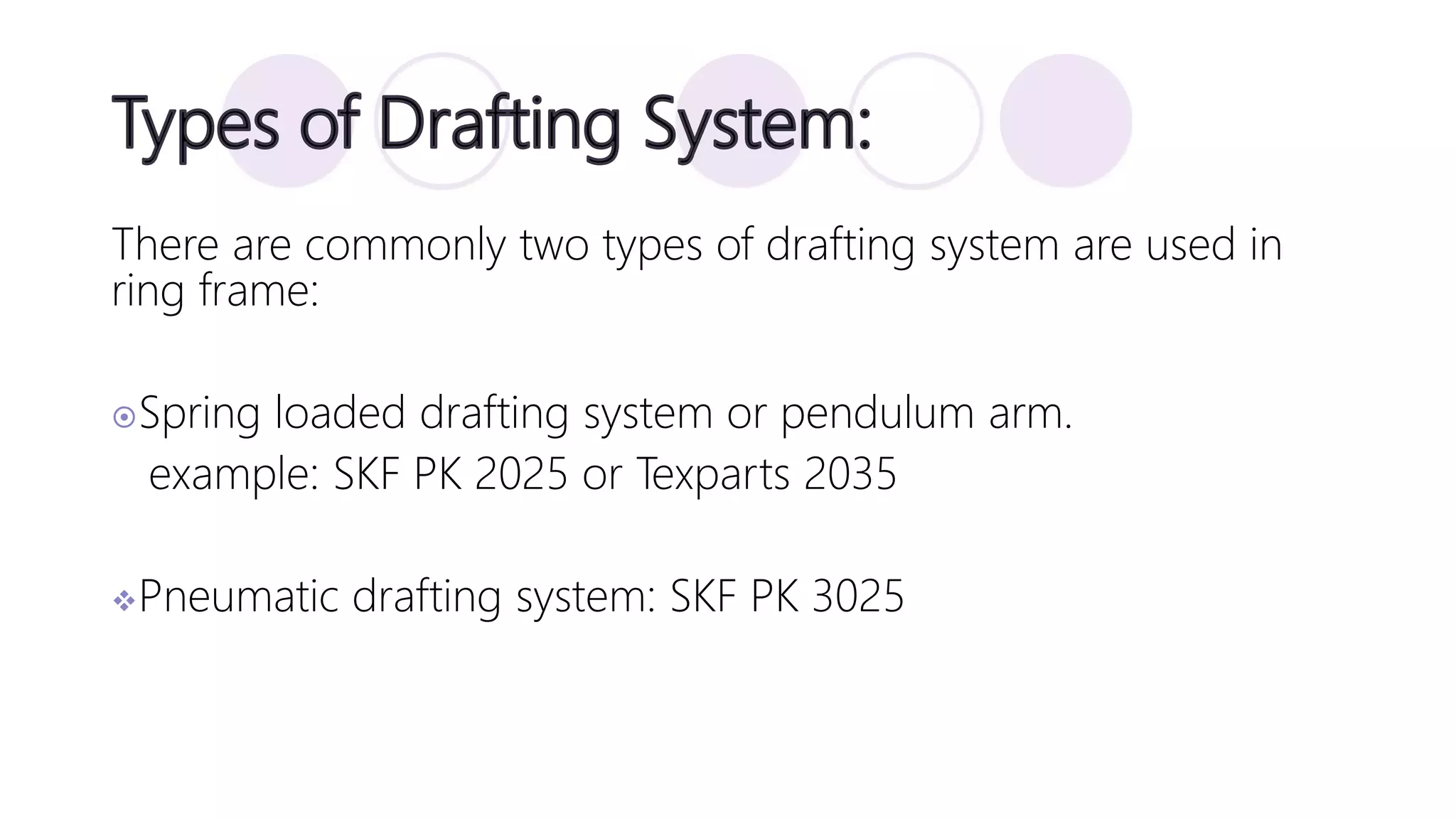 Different types of Drafting Arrangements which is used in Spinning Mill ...