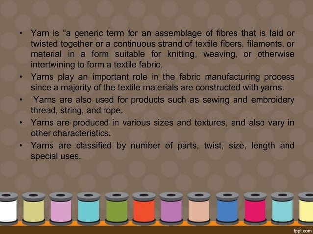 yarn classification.ppt