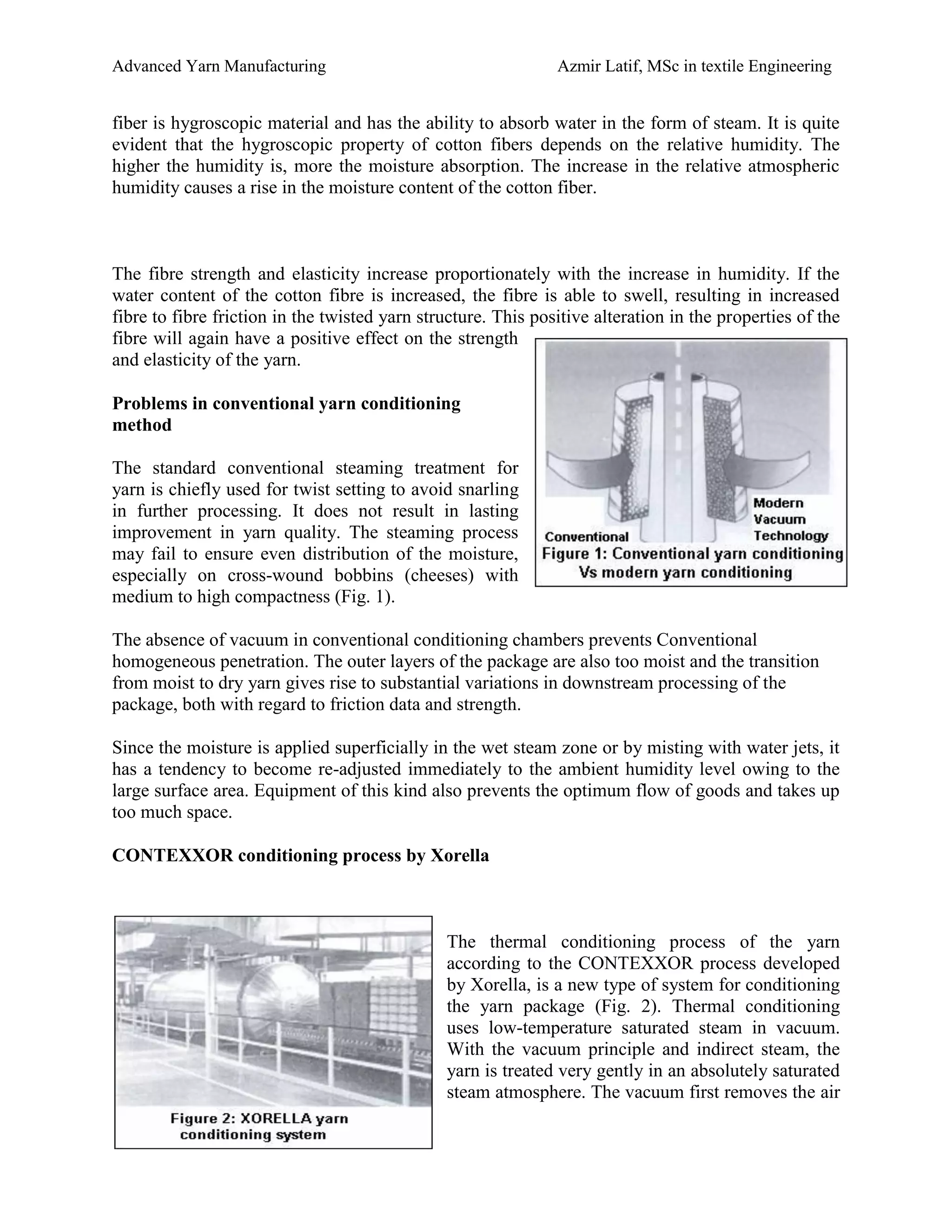 Yarn Conditioning | PDF
