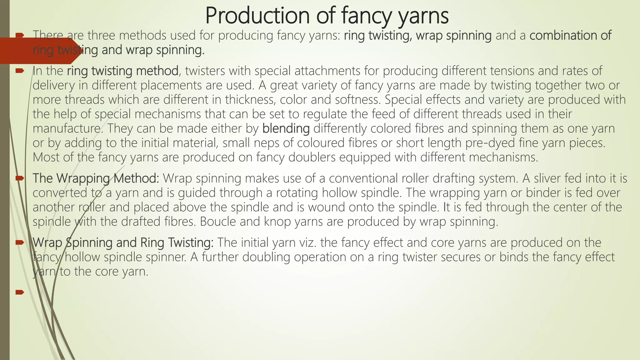 Yarn construction | PPTX