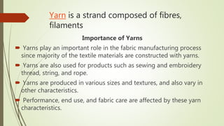 Yarn construction | PPTX