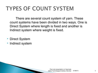 Yarn count | PPT