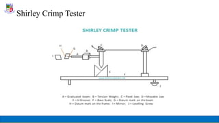 "Yarn Crimp: Understanding Its Role in Textile Performance" | PPTX