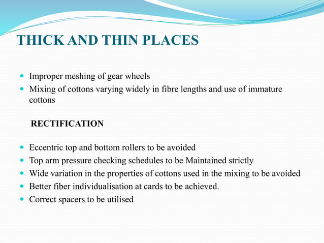 Yarn faults , causes and its remedies | PPTX