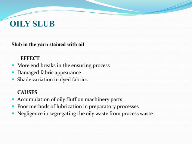 Yarn faults , causes and its remedies | PPTX
