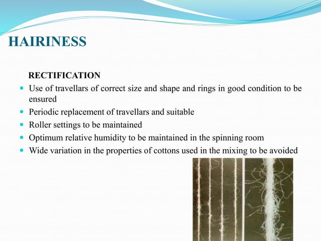 Yarn faults , causes and its remedies | PPTX