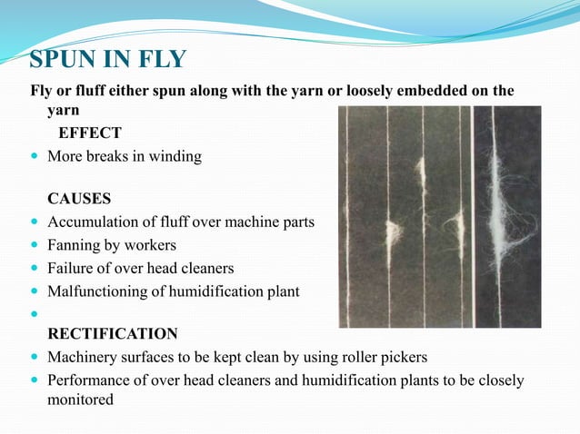 Yarn faults , causes and its remedies | PPTX