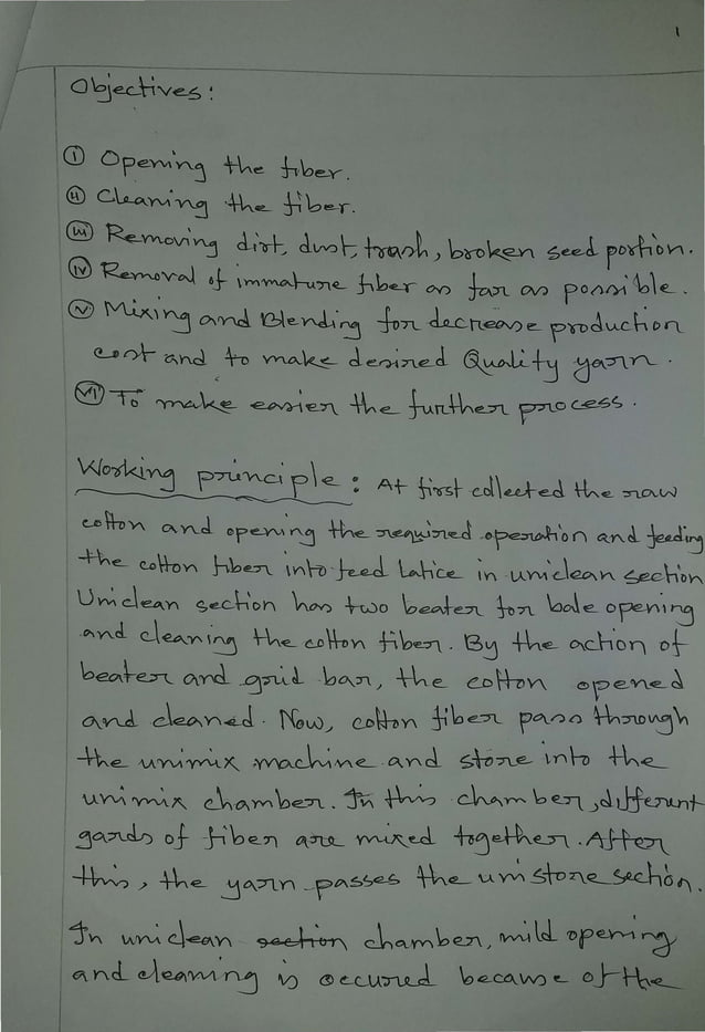 Yarn lab about blowing m/c | PDF