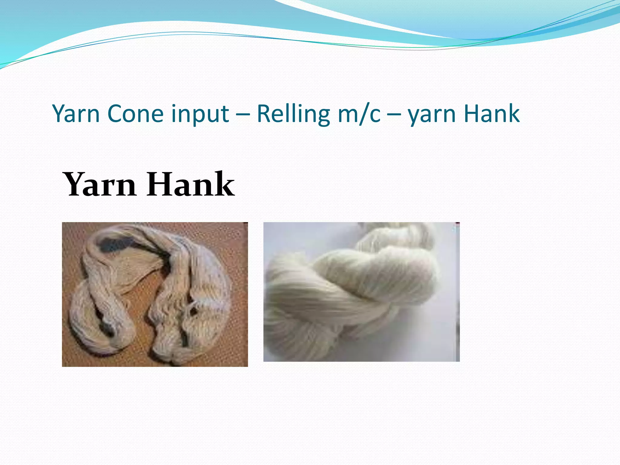 Yarn manufacture system | PPTX