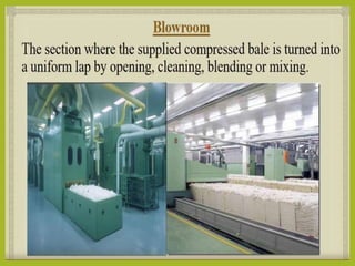 Yarn manufacturing process | PPTX