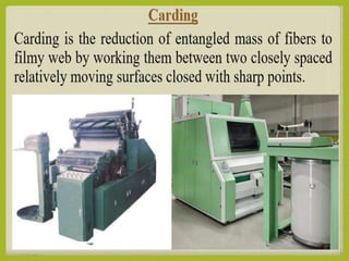 Yarn manufacturing process | PPTX