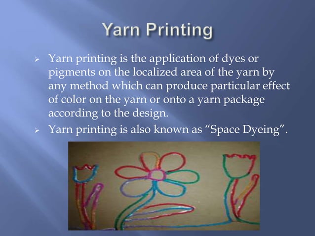 Yarn printing | PPT