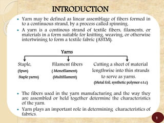 Yarn properties effecting comfort of the fabric | PPTX