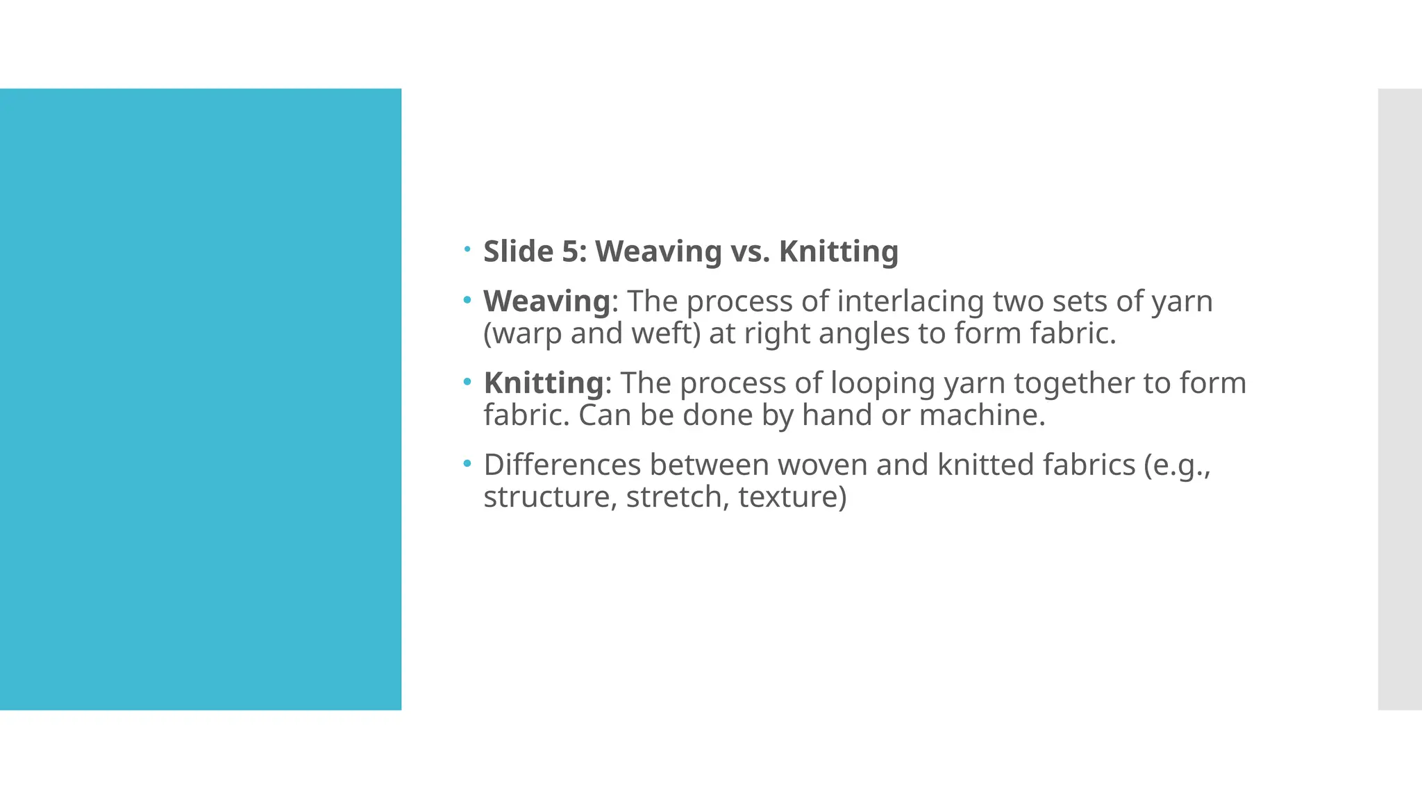 Textile Yarn manufacturing to Fabric.pptx