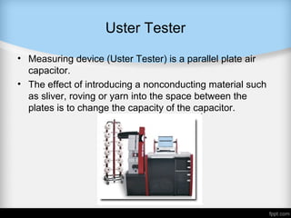 Yarn unevenness and its empact on quality | PPT