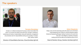 Yaroslav Novytskyy, Anton Vasylenko, N-iX. Migrating to the cloud: options and patterns | PPT