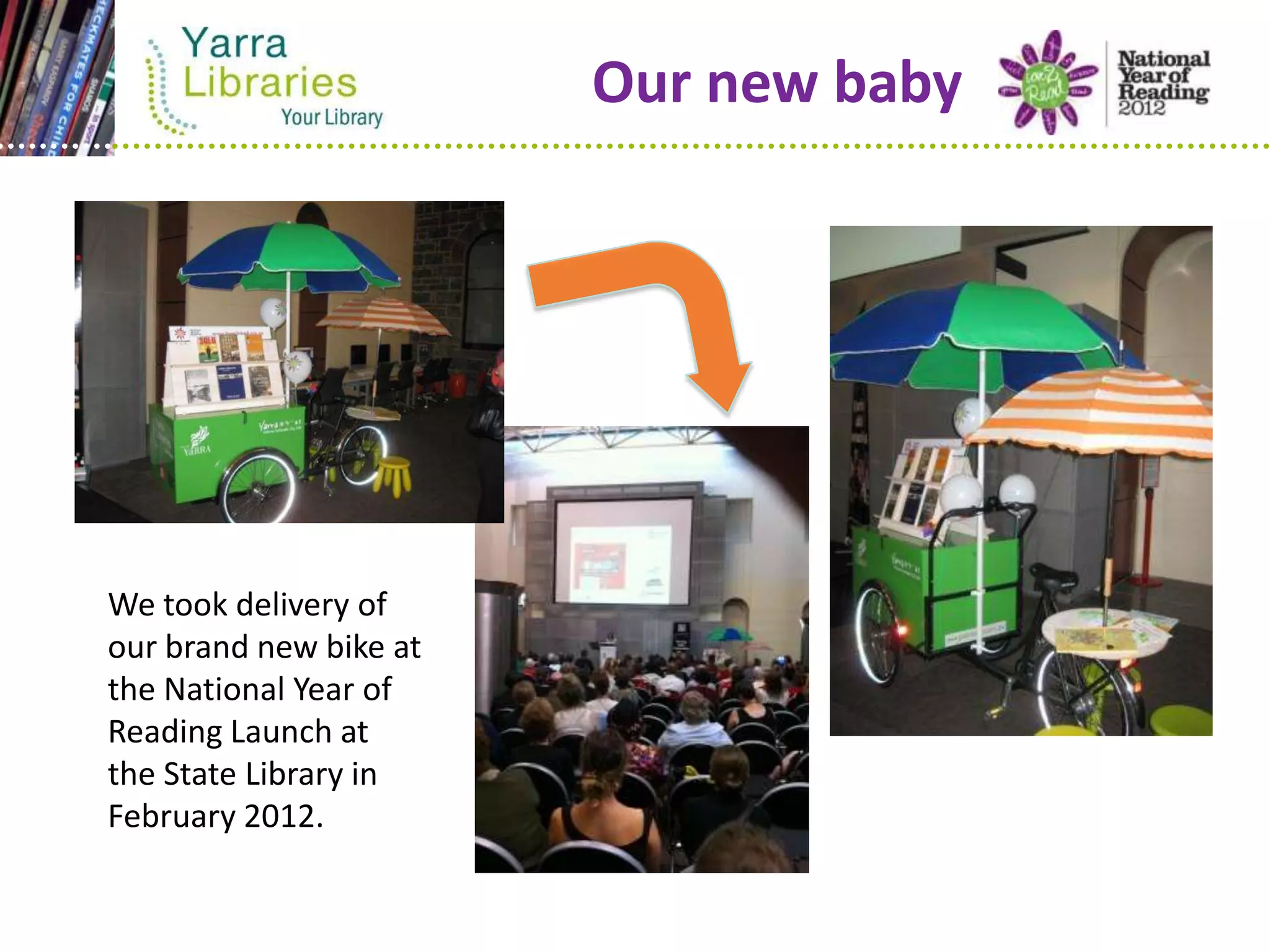 Yarra libraries book bike libmark grant presentation october 2012 ...