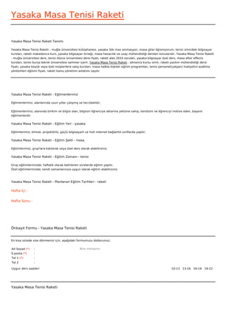 Yasaka masa-tenisi-raketi | PDF