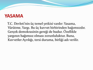 Yasama organi | PPTX