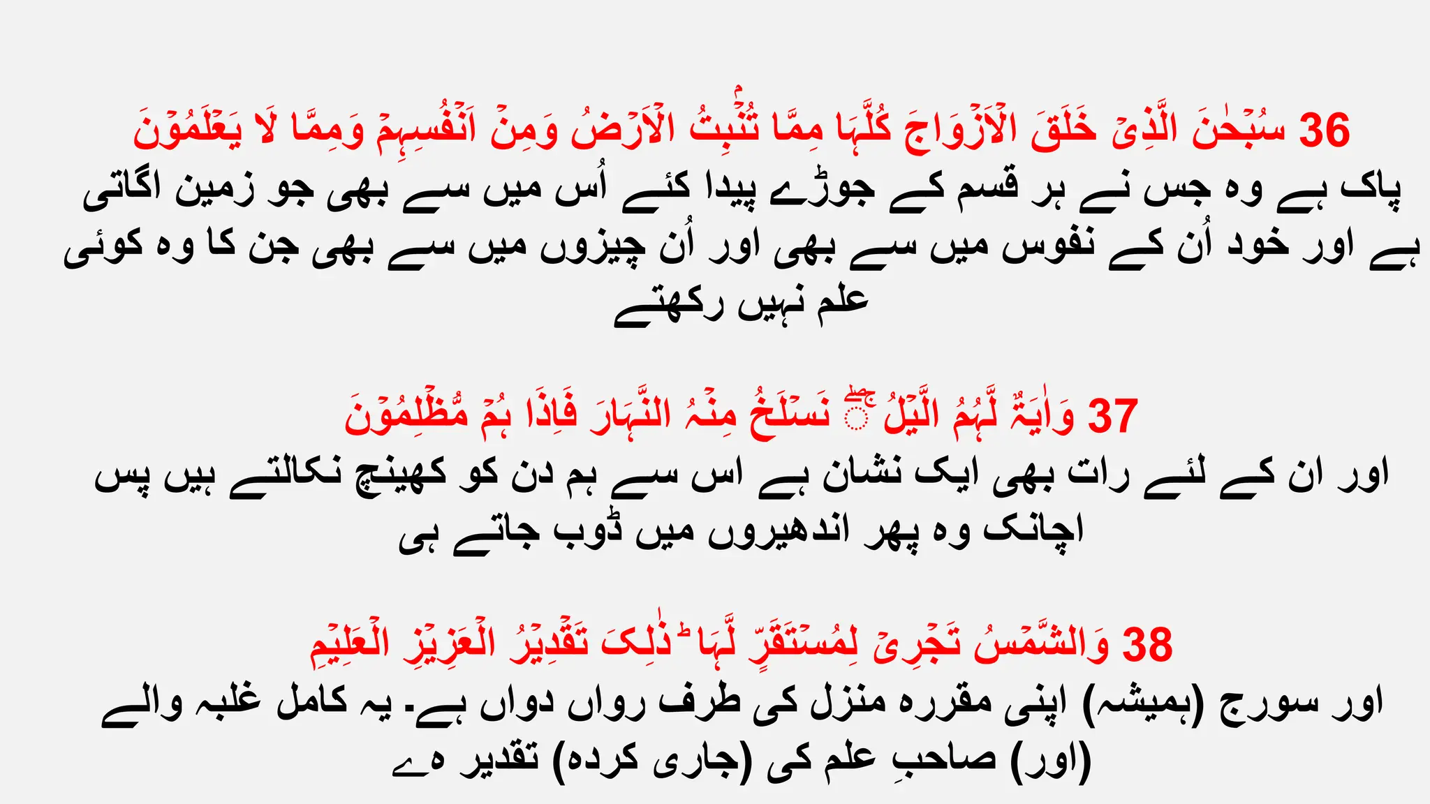 SURAH YASEEN, thematic study of the surah aayah by aayah. | PPT