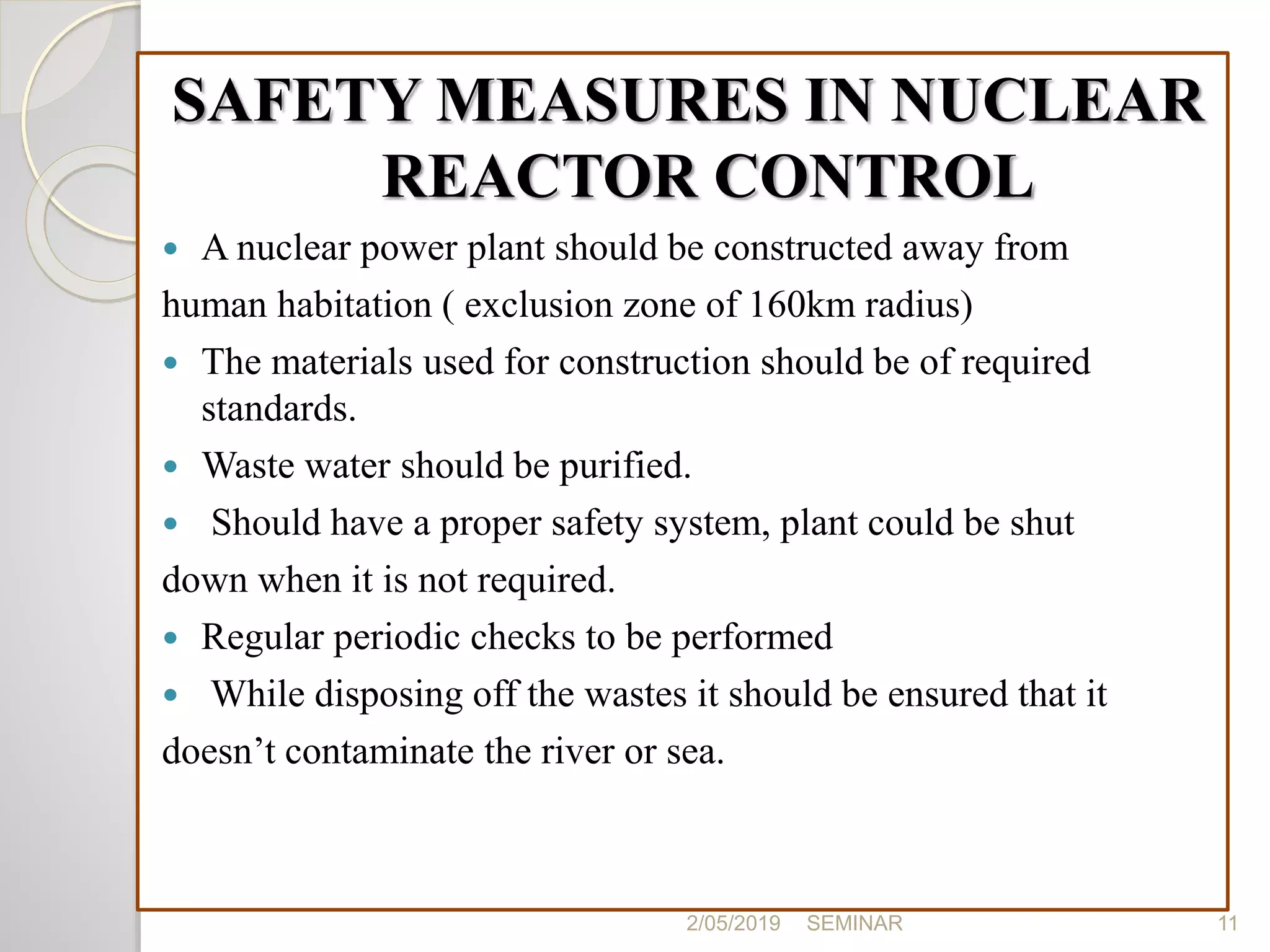 SAFETY IN NUCLEAR POWER PLANT PRESENTATION | PPTX
