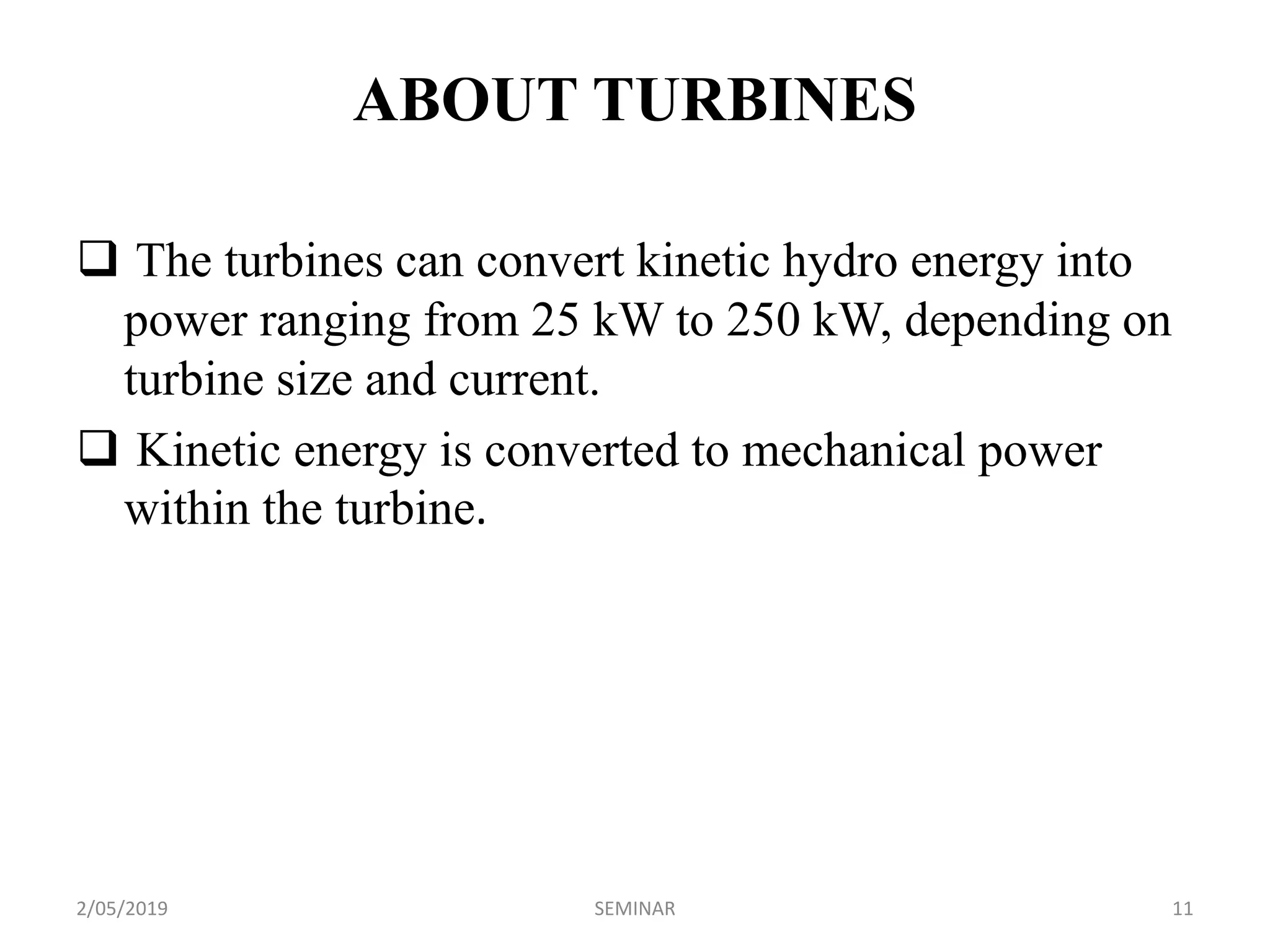 UNDERWATER WINDMILLS PRESENTATION | PPTX