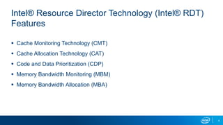 Improving Quality of Service via Intel RDT | PPTX | Operating Systems | Computer Software and ...