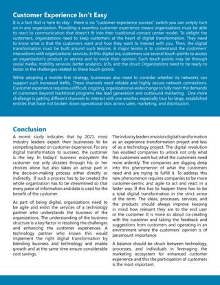 Enhancing customer experience through Digital Transformation | PDF