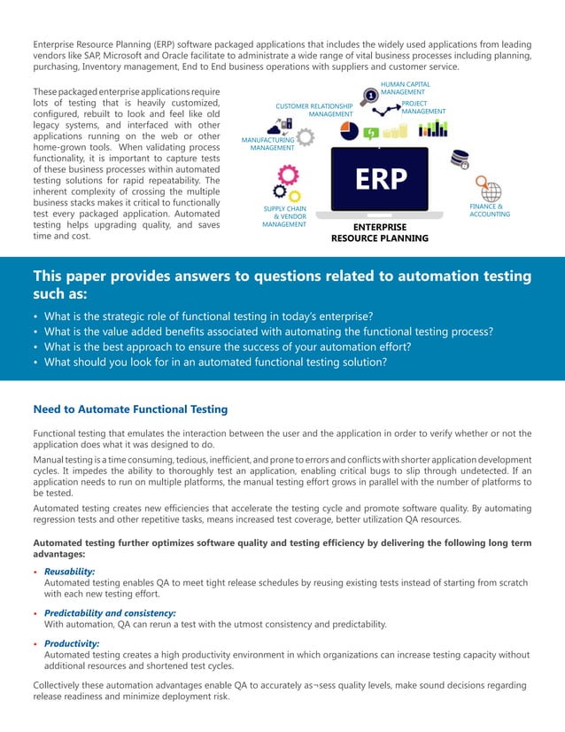 Reducing The Complexity Of Your Enterprise Packaged Application Automation Testing Pdf