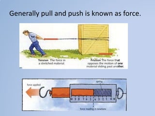 FORCE & LAWS OF MOTION | PPTX